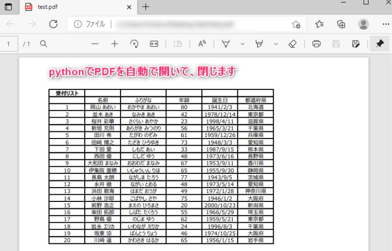 【Python】PDFを開いて閉じる：外部プログラム操作Subprocess | kirinote.com
