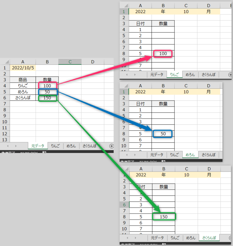 【エクセルマクロ】別シートの該当日付に値を転記(動画あり) | kirinote.com