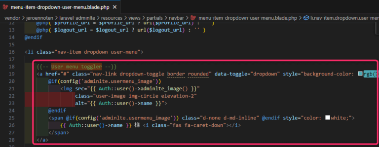 Laravel AdminLTEカスタマイズ:サイドバーや全体画面[図解解説] | kirinote.com